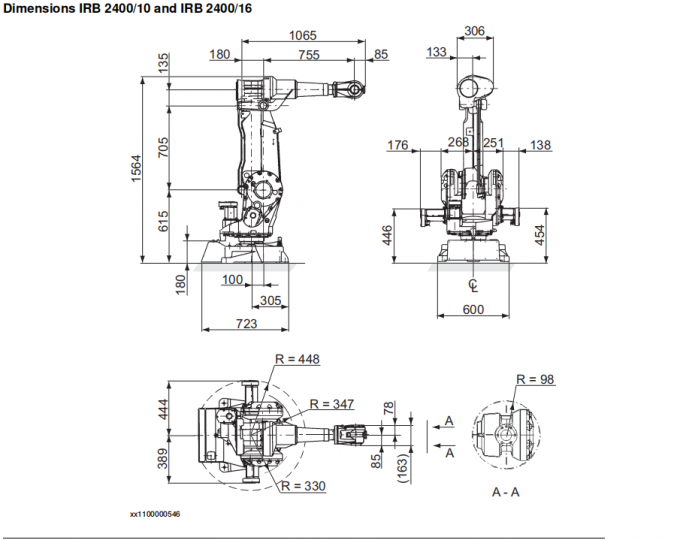 ABB Robotic Arm IRB 2400-10/1.55 Industrial 6 Axis Welding Robot With Megmeet