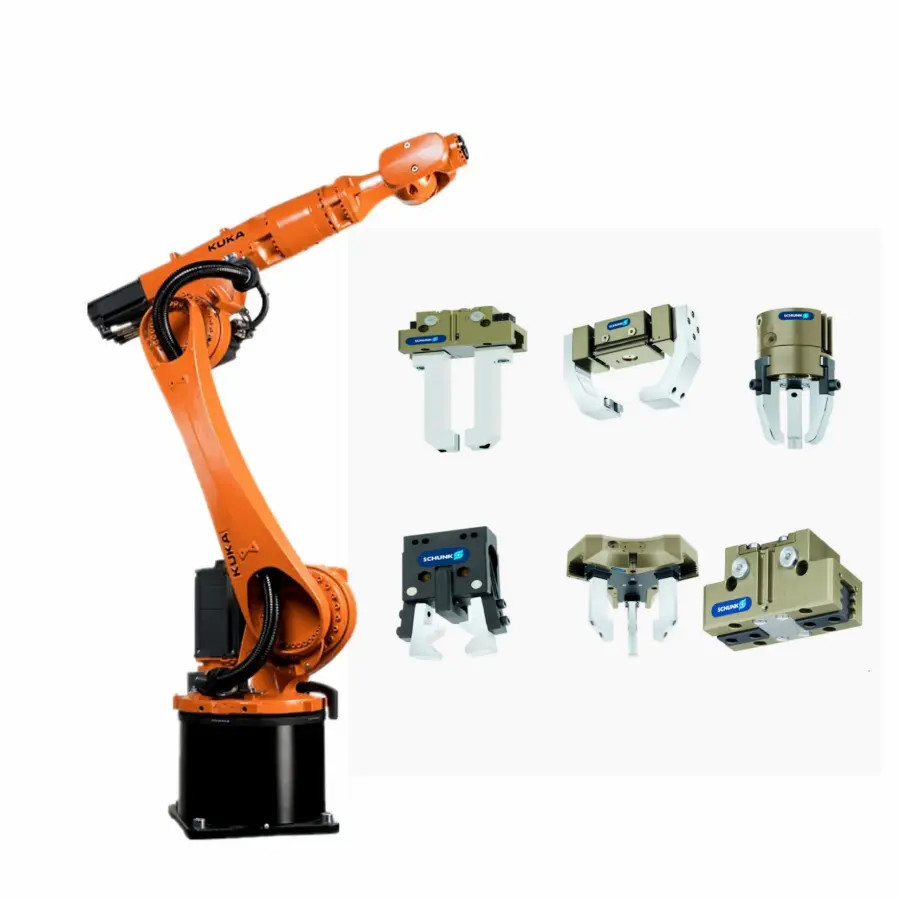 KUKA Industrial Robot Arm KR120 R3100 With Schunk Robotic Gripper For ...