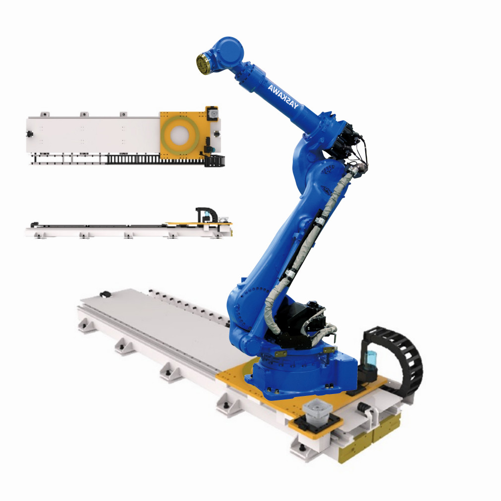 Yaskawa Motoman GP180 Robot Arm With CNGBS Linear Rail Guides As Robot ...