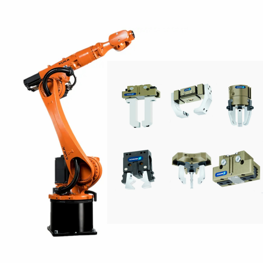 Kuka Welding Robot Arm KR16 R1610 With Schunk Robotic Gripper For ...