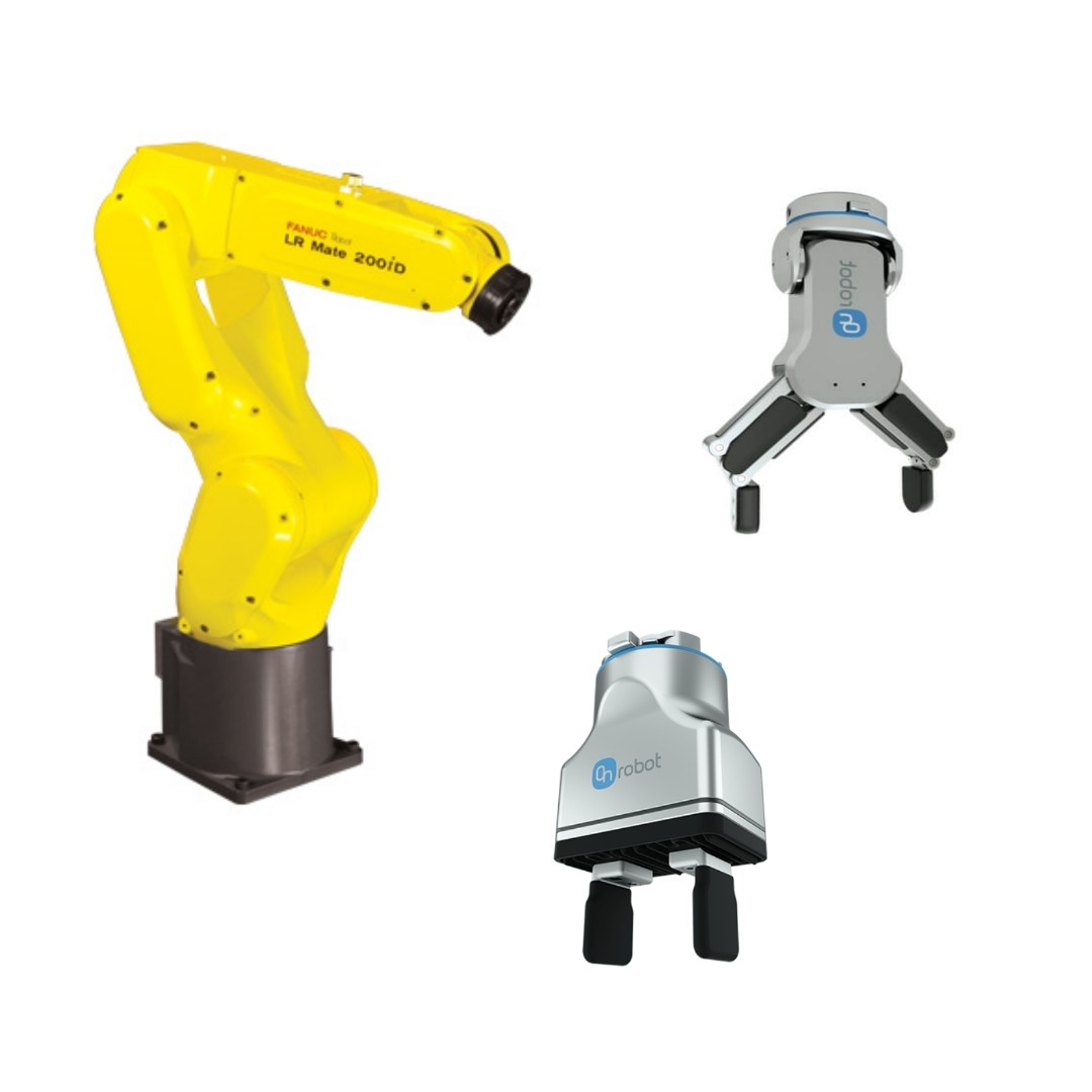 Fanuc Robot With 2FG7 - No-Fuss Parallel Gripper And RG6 - Flexible 2 ...