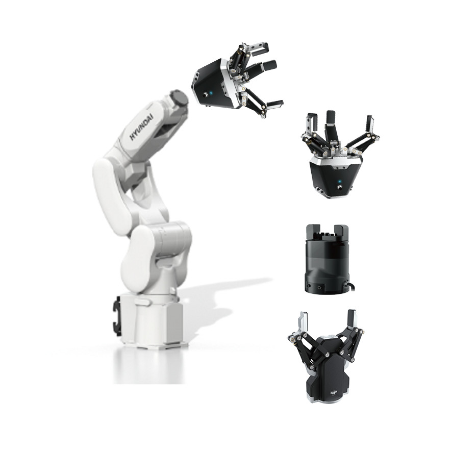 cnc arm 6 axis robot industrial robot Hyundai robot YS080 with chinese brand gripper for pick ...