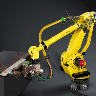 6 Axis 700Kg FANUC M-900iB/700 Robot Arm With AOTAI Welder And BINZEL ...