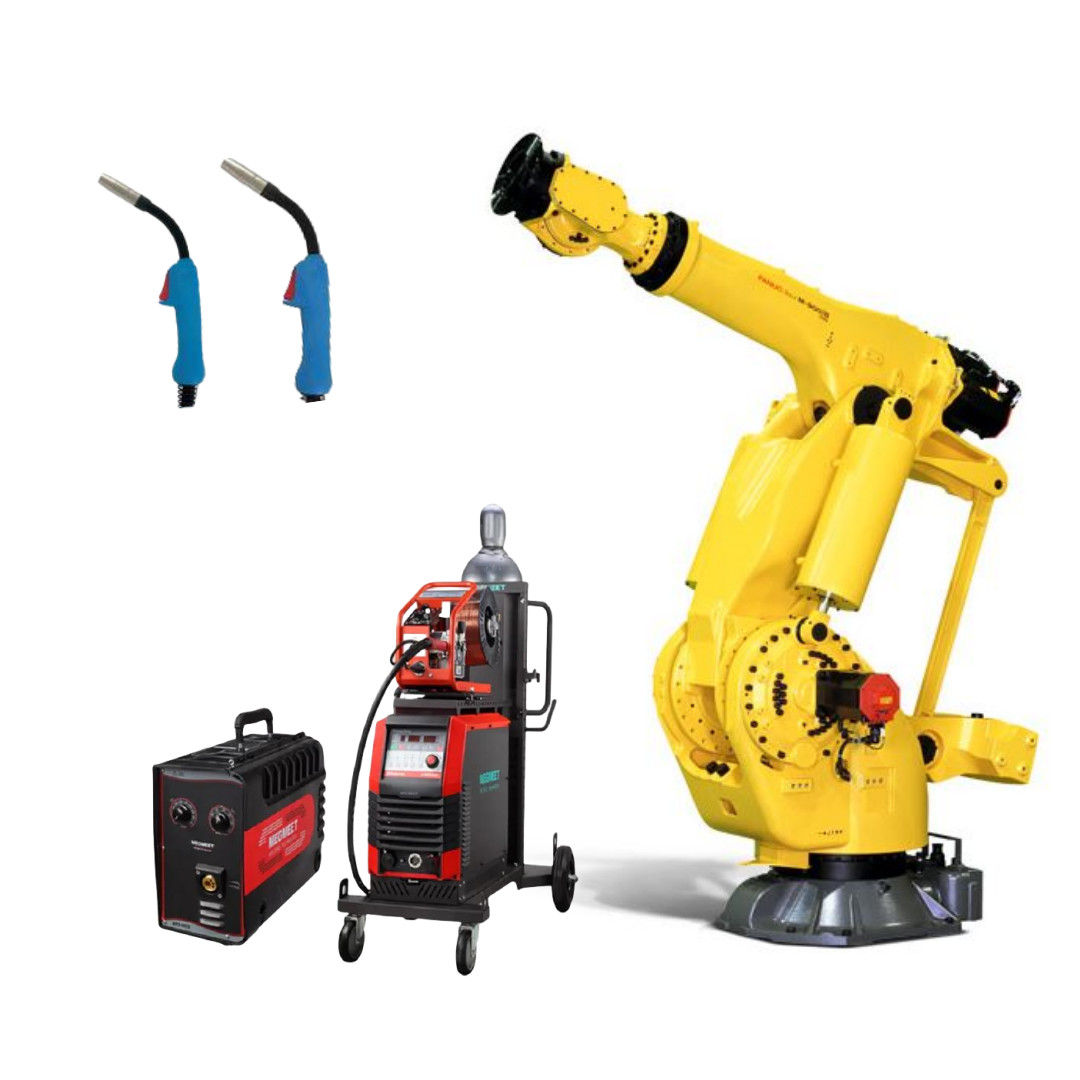6 Axis Payload 700Kg FANUC M-900iB/700 Welding Robot Arm With Welder ...