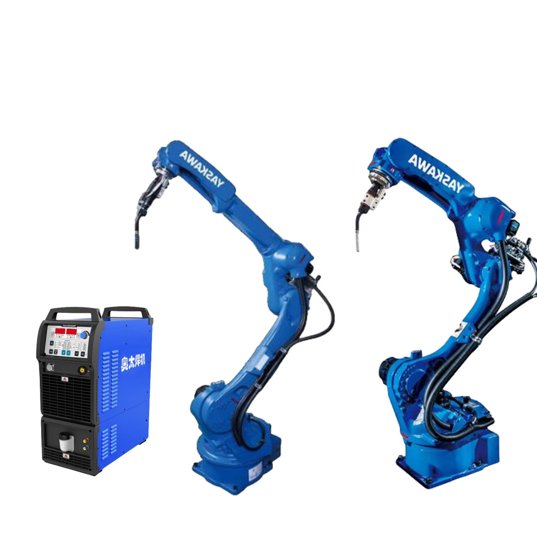 6 Axis Industrial Robot Arm With MIG MAG Welder As Automatic Pipe ...