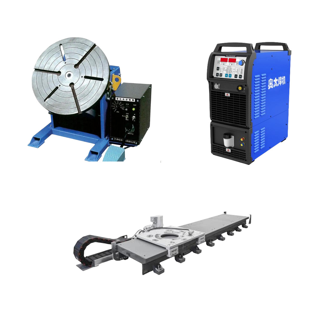 6 Axis Payload 8KG OTC FD-V8 Welding Robot Arm with guide rails and ...