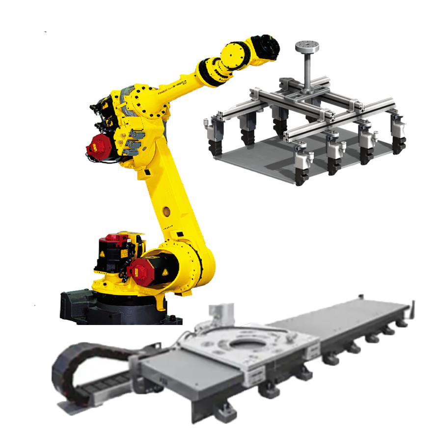 6 Axis Industrial Robot Arm R-1000iA With CNGBS Linear Tracker And ...