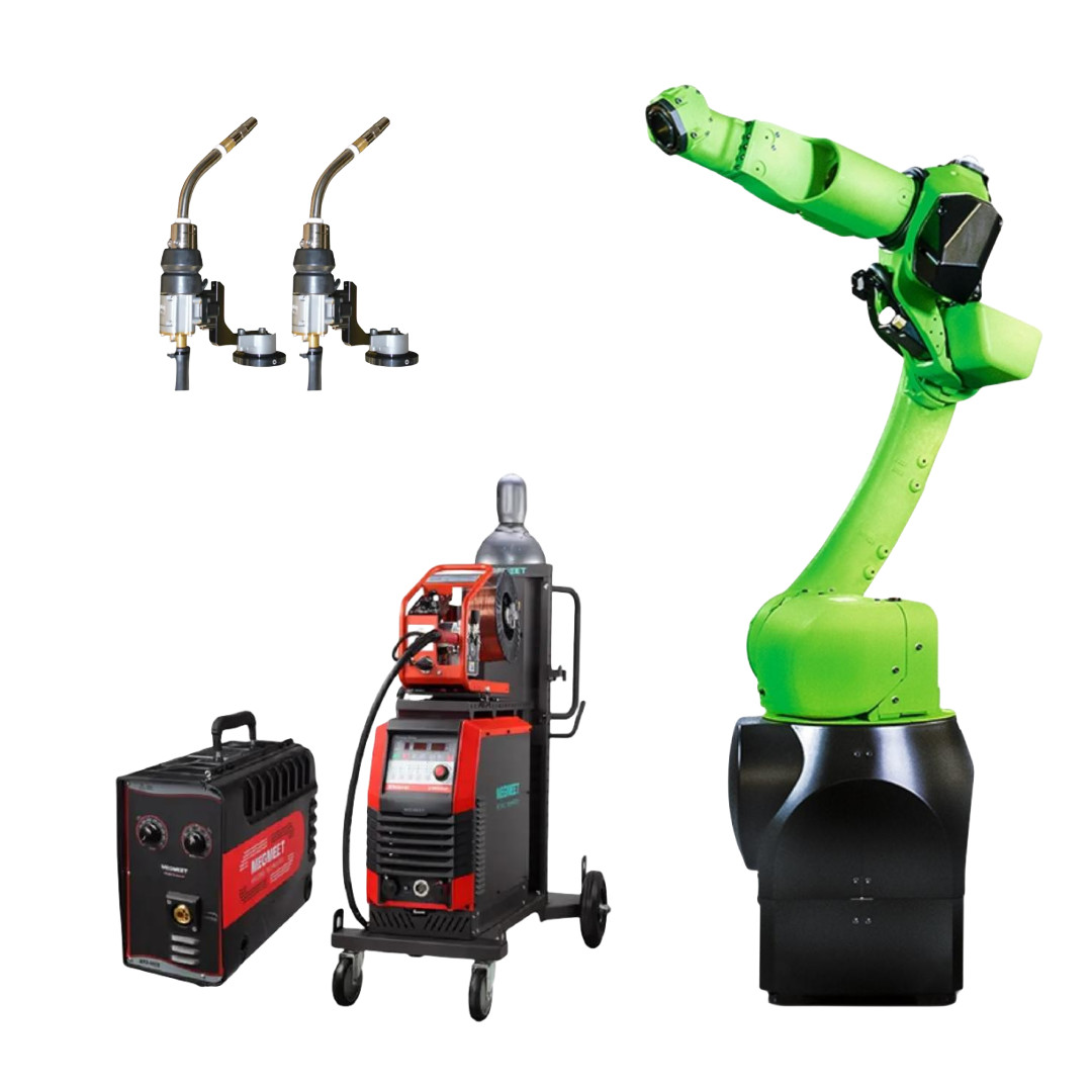 Fanuc CR-15iA 1441mm Reach Collaborative Robot Arm WIth MIG MAG Welder ...
