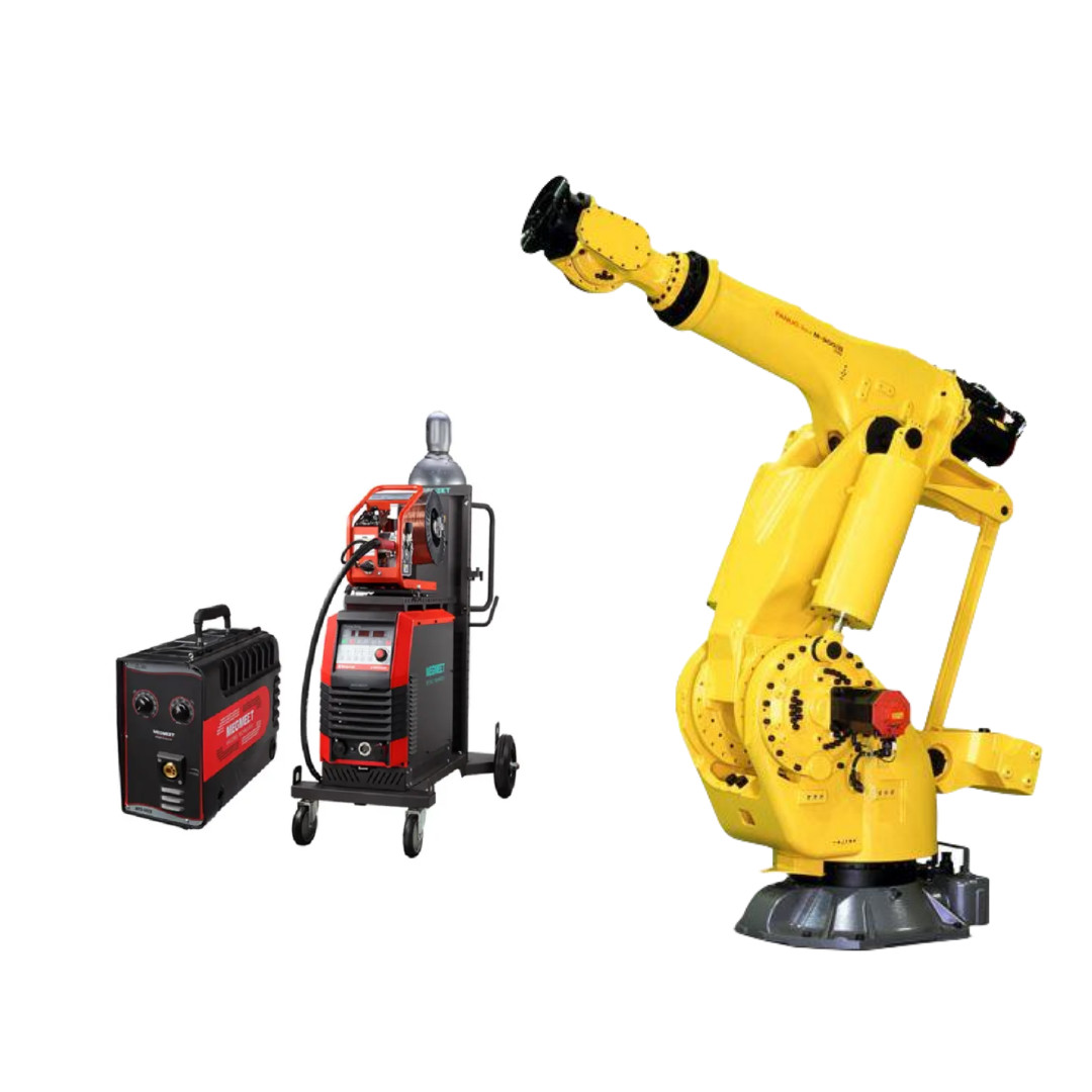 6 Axis Payload 700Kg FANUC M-900iB/700 Welding Robot Arm With Welder ...