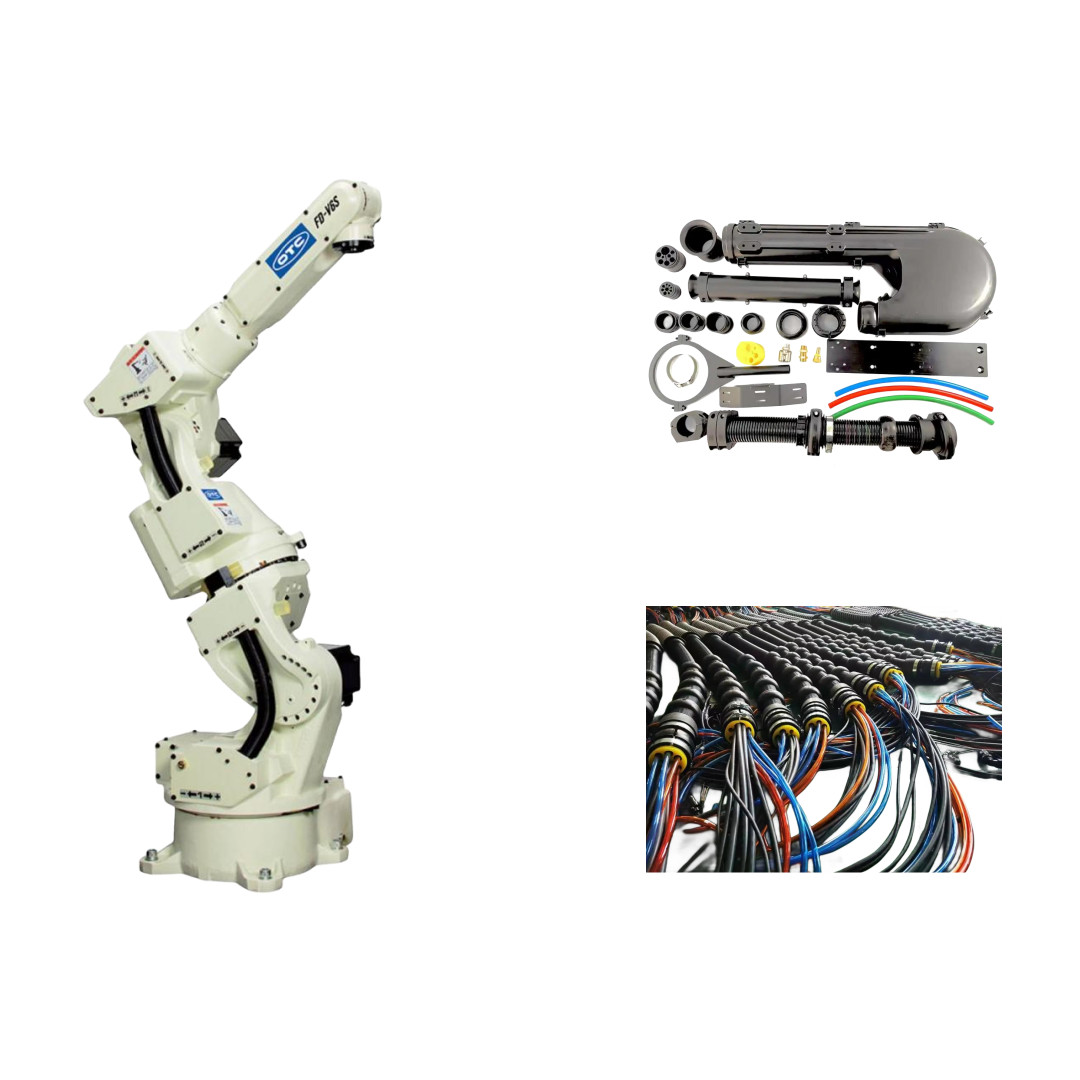 Payload 6kg Reach 1427mm OTC FD-V6S Welding Robot Arm With Dress Pack ...