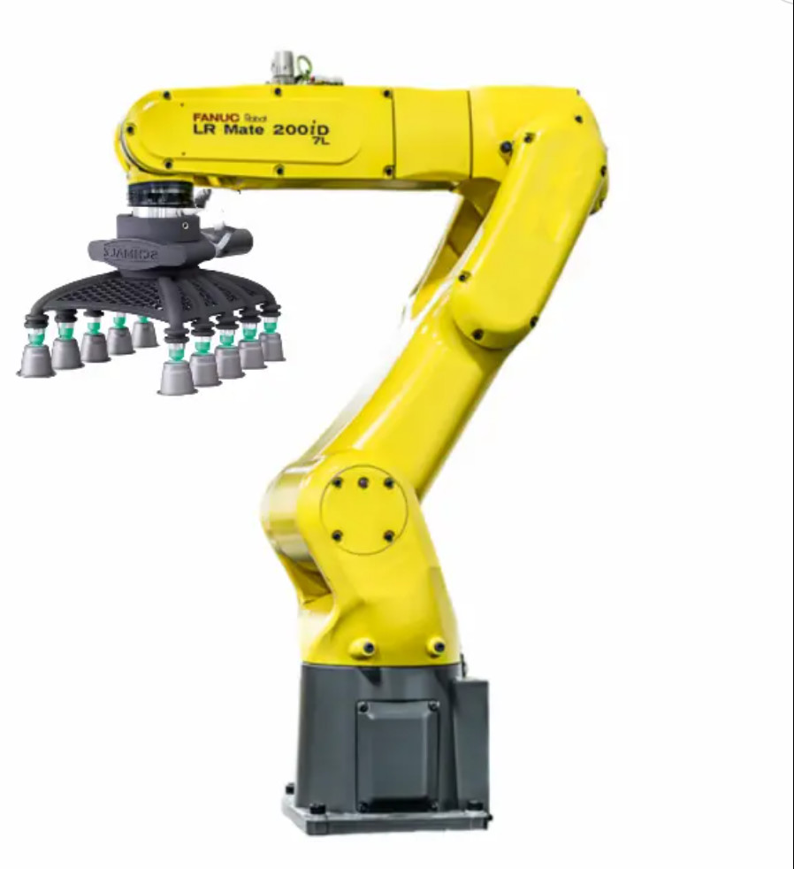 Fanuc LR Mate 200iD/7L 6 Axis Industrial Robot Arm With Schmalz Lightweight Gripper