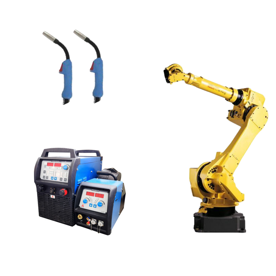 FANUC M-710iC/50 Welding Robot Arm With BINZEL Air Cooled MIG Gun And ...
