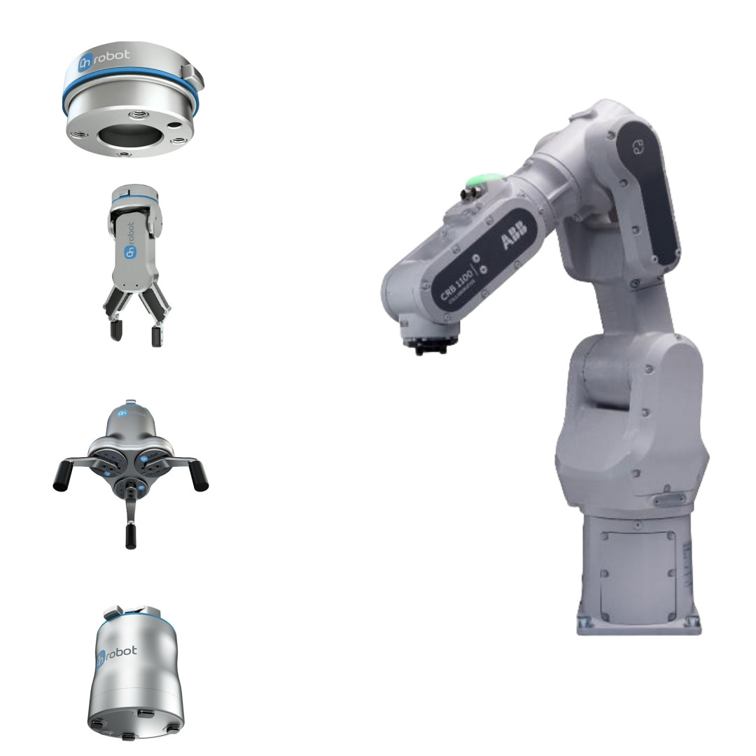 6 Axis ABB CRB 1100 -4/0.475 Robot Arm With Standard IP40 And Onrobot ...
