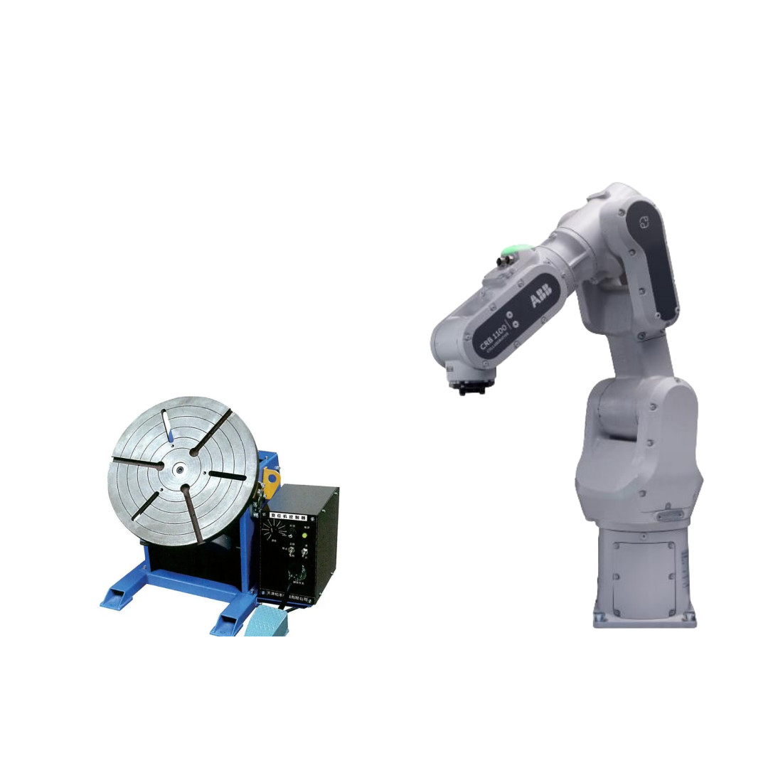 6 Axis ABB CRB 1100 -4/0.475 Robot Arm With Guide Rails And Manipulator ...