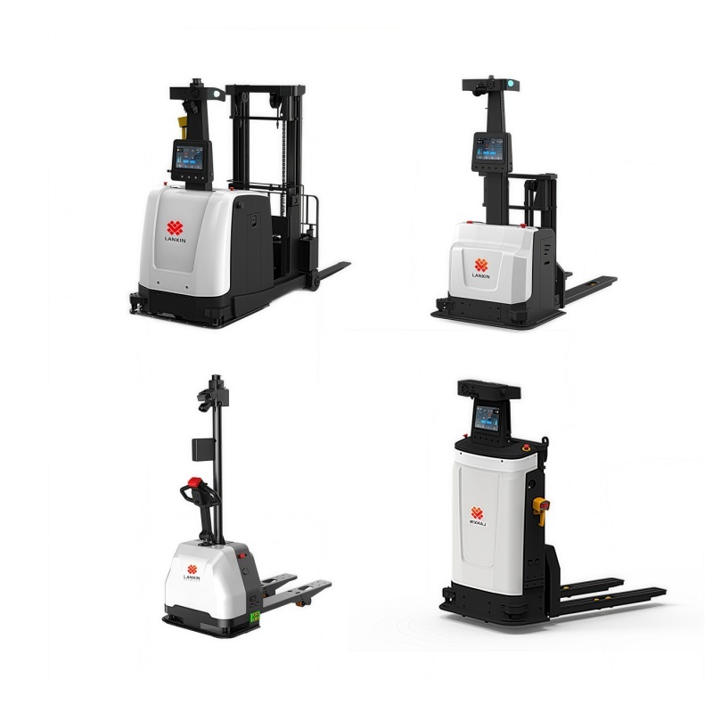 Autonomous AGV Forklift Robot for Warehouse Pallet Handling