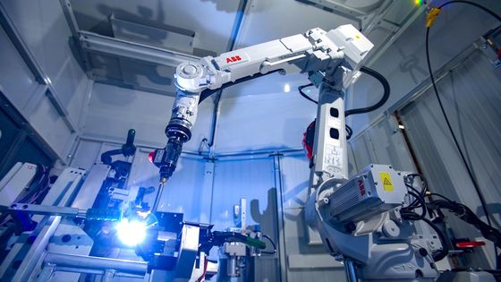 ABB IRB 2600 Industrial Robot Arm With Megmeet Welder And CNGBS Welding ...