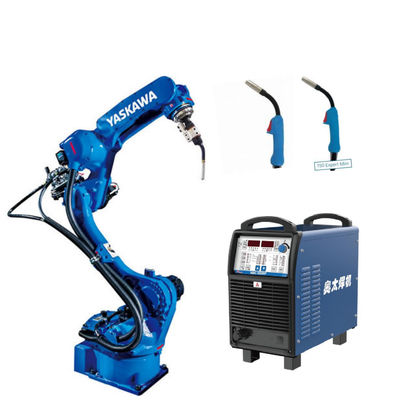 6 Axis YASKAWA Robot Arm with Welding Torch and Welding Machine Arm and ...