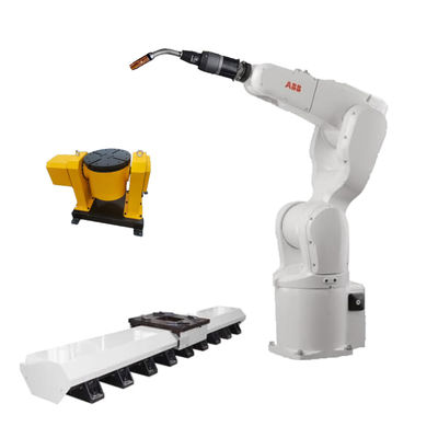 Flexible ABB Industrial Robot With Torch And Robot Positioner And Liner ...