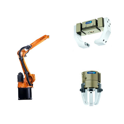 6 Axis KUKA KR 8 R1620 Arc HW Industrial Palletizing Robot Arm With Gripper And Guidance System