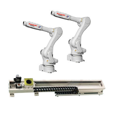 Industrial Robotic Arm 6 Axis Kawasaki RS050N With CNGBS Guide Rail For Pallet Handling Robot