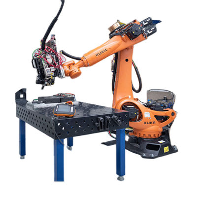 KUKA KR210 R2700-2 Industrial Robot Arm 6 Axis Scansonic Laser Welding Brazing Robot Workstation ...