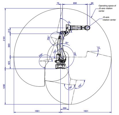Fanuc M-20iD/35 Industrial Robot for Assembly, Loading and General ...